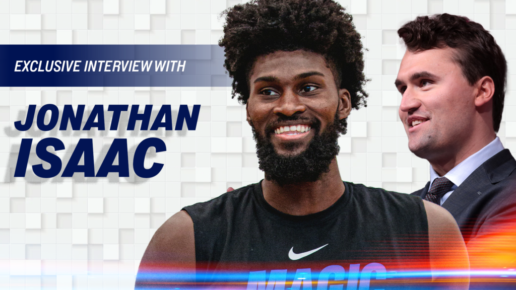 EXCLUSIVE INTERVIEW WITH JONATHAN ISAAC — LIVE AT AMFEST - Charlie Kirk ...